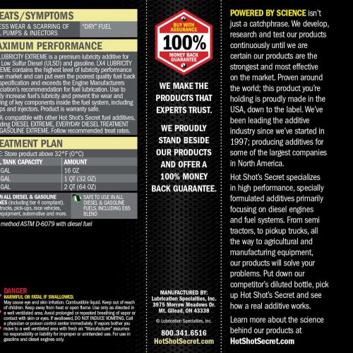 LX4 LUBRICITY EXTREME - Hot Shot's Secret Indonesia